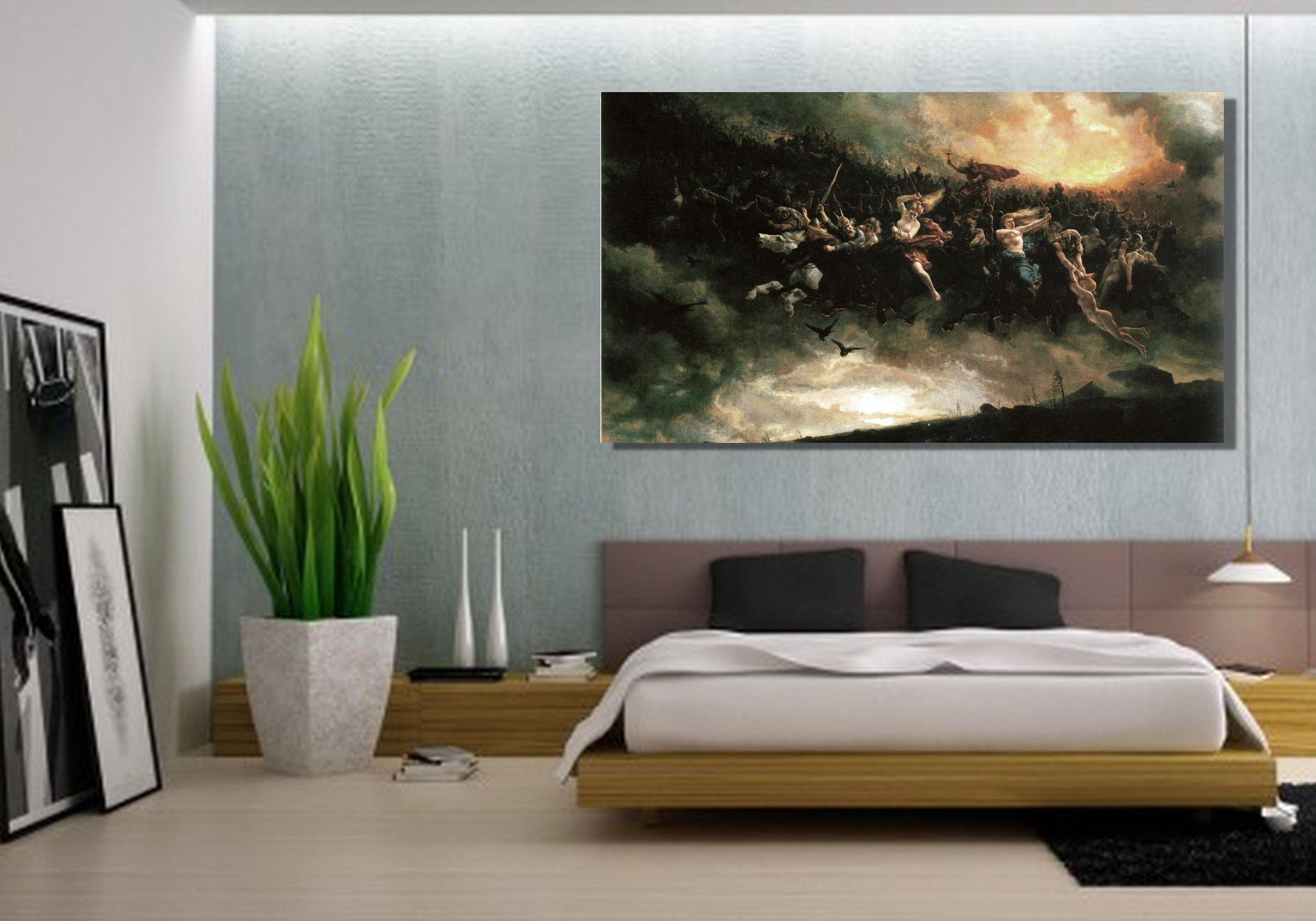 Norse Mythology Canvas Poster, 3D Canvas, Framed Wall Art, the Wild ...