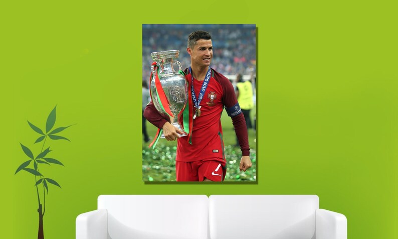 Cristiano Ronaldo Siuu Portugal Poster Winner Portugal Euro Cup Winner ...