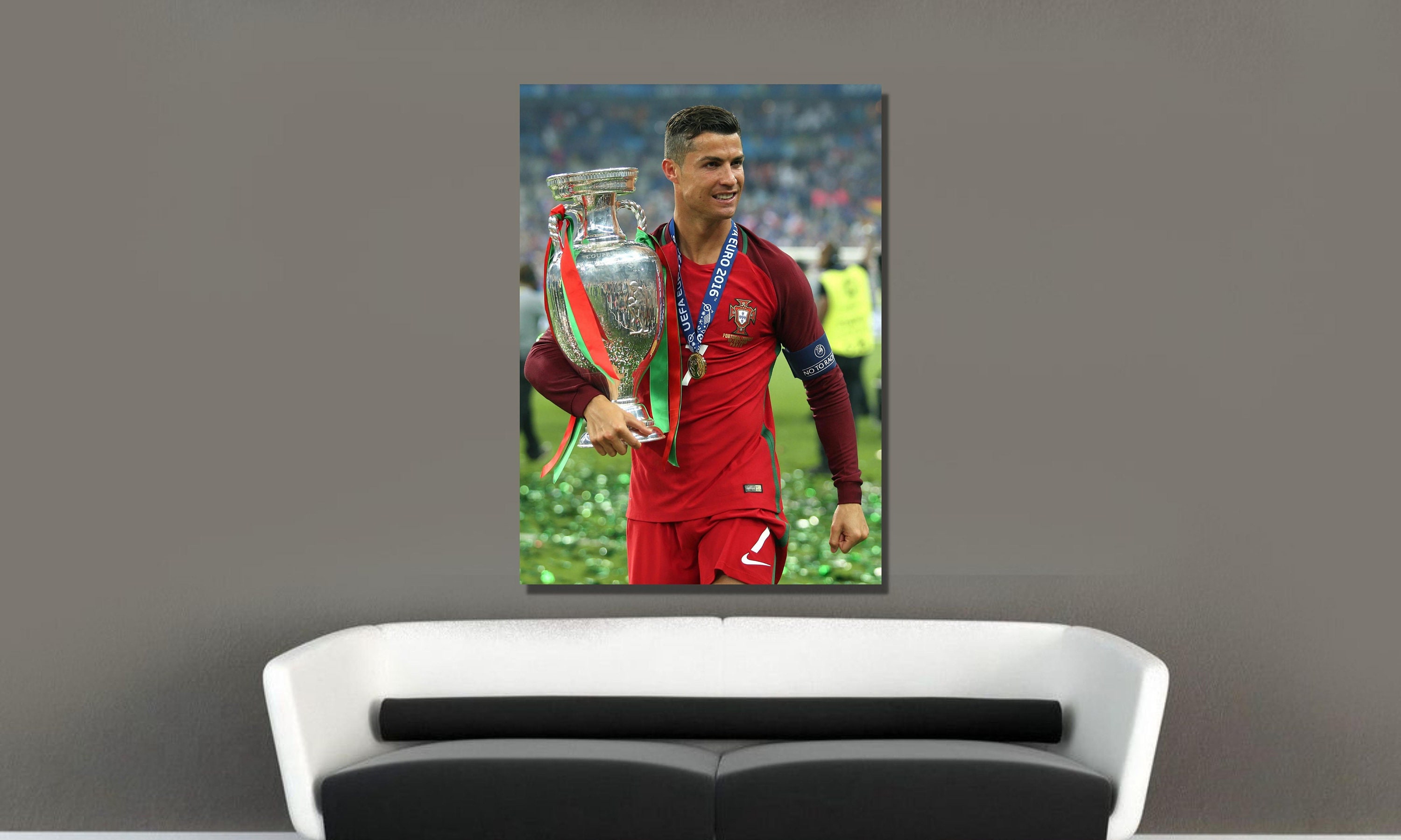 Cristiano Ronaldo Siuu Portugal Poster Winner Portugal Euro Cup Winner ...