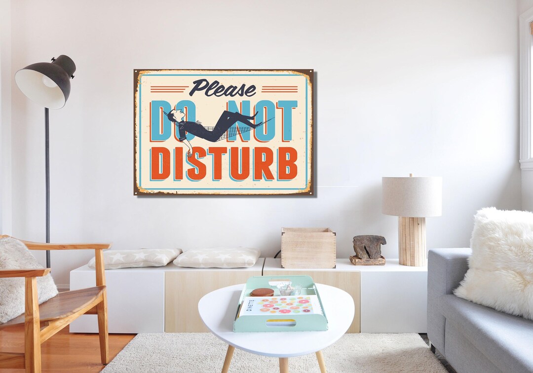 Do Not Disturb Canvas Wall Art, Dont Disturb Sign, , Virtual Meeting in ...