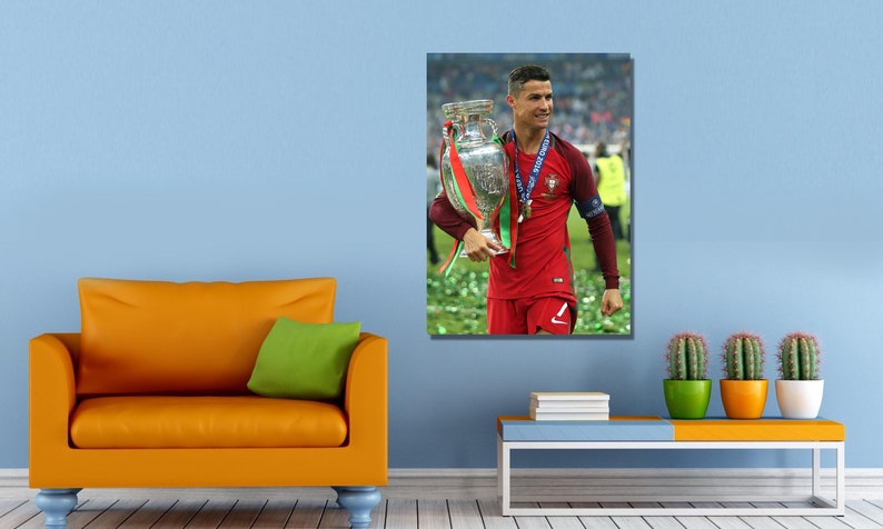 Cristiano Ronaldo Siuu Portugal Poster Winner Portugal Euro Cup Winner ...