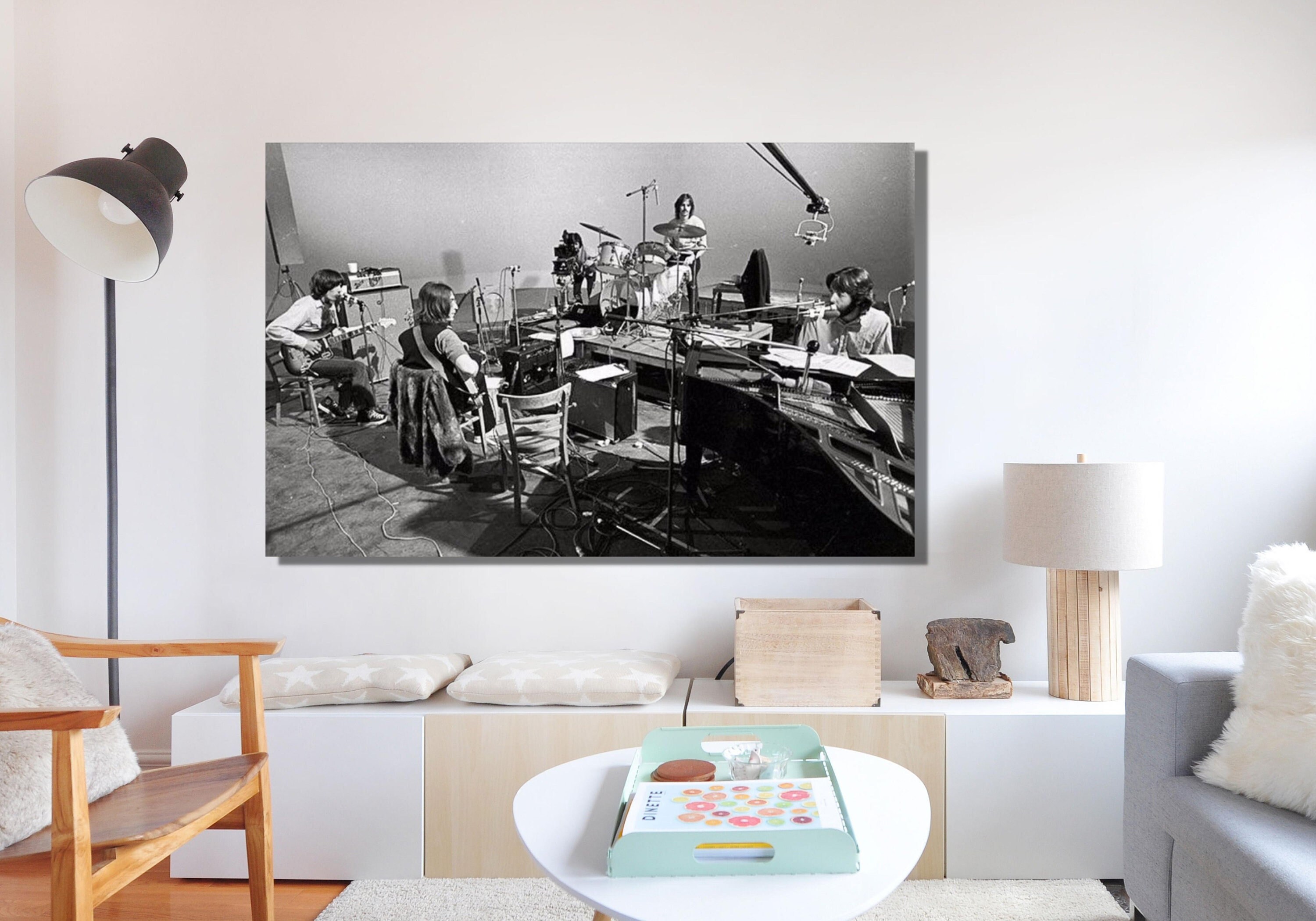 The Beatles Poster Recording Studio Wall Art, the Beatles Canvas Wall ...