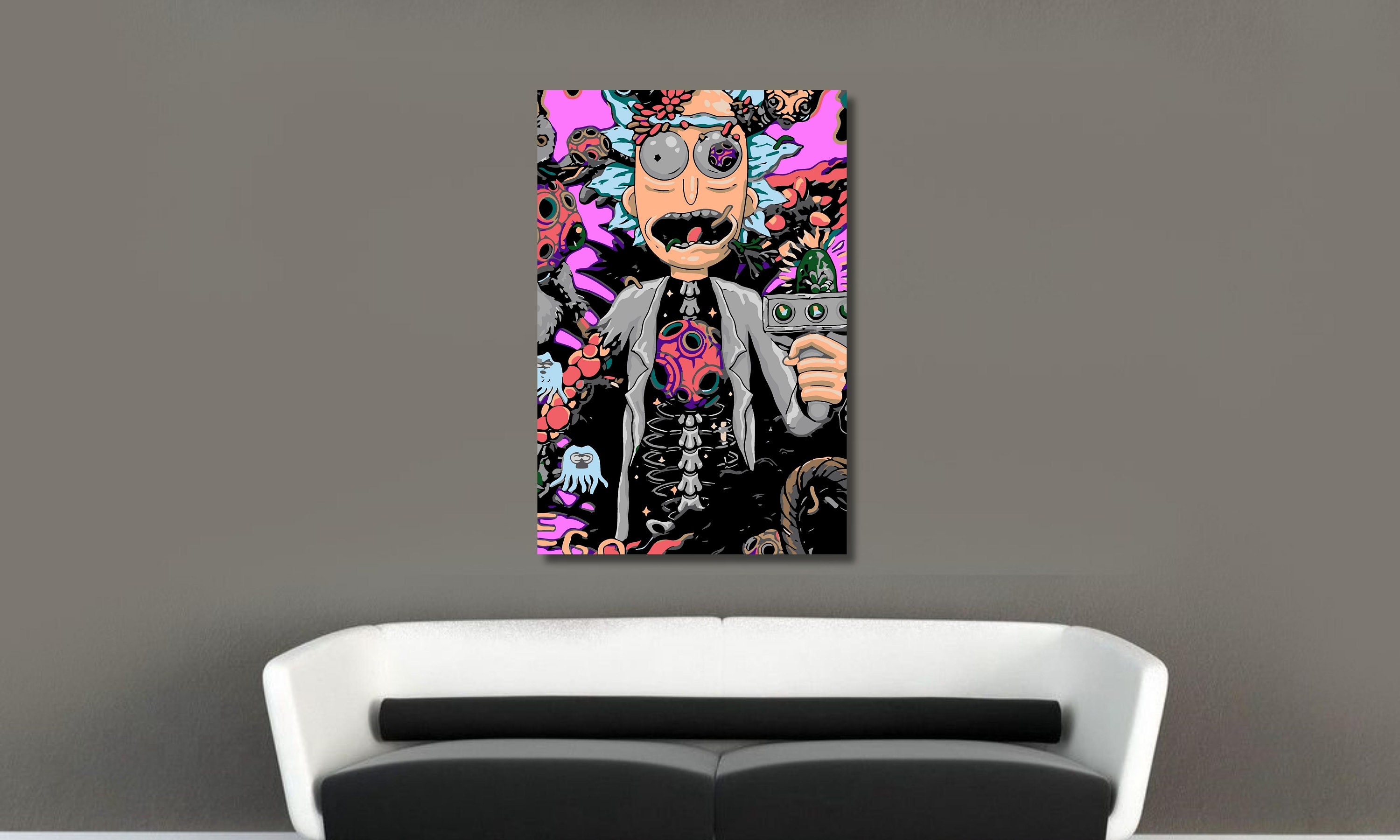 Rick and Morty Canvas Tv Series Canvas Wall Art Cartoon - Etsy