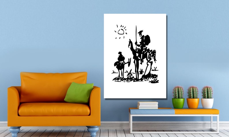 Don Quixote by Pablo Picasso,pablo Picasso, Don Quixote 1955 ...
