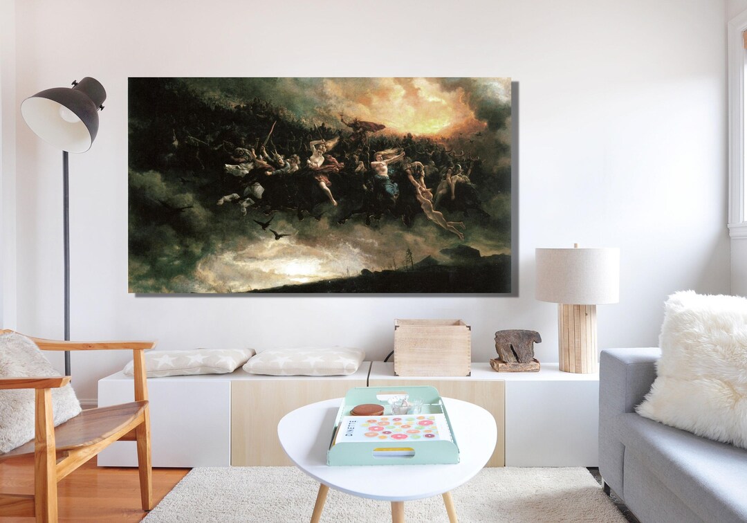 Norse Mythology Canvas Poster, 3D Canvas, Framed Wall Art, the Wild ...
