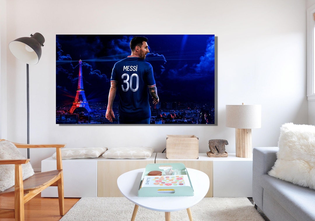 Lionel Messi Canvas, Boys Teen Room Decor,soccer Player Sports Fan Art ...