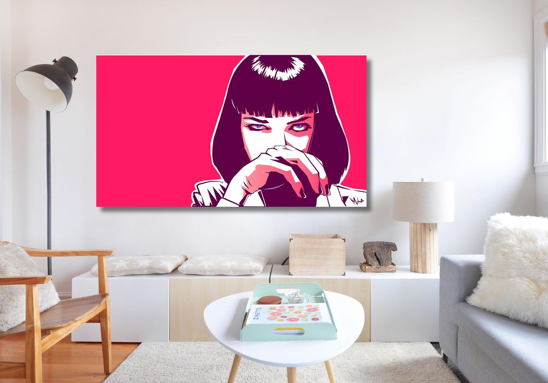 Pulp Fiction Mia Wallace Canvas Wall Art Pulp Fiction Mia Wallace ...