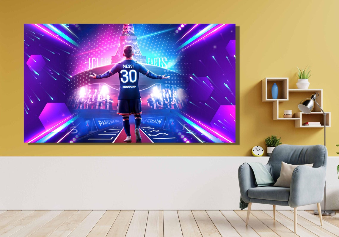 Lionel Messi Art Canvas,lionel Messi Poster,lionel Messi Wall Art,messi ...