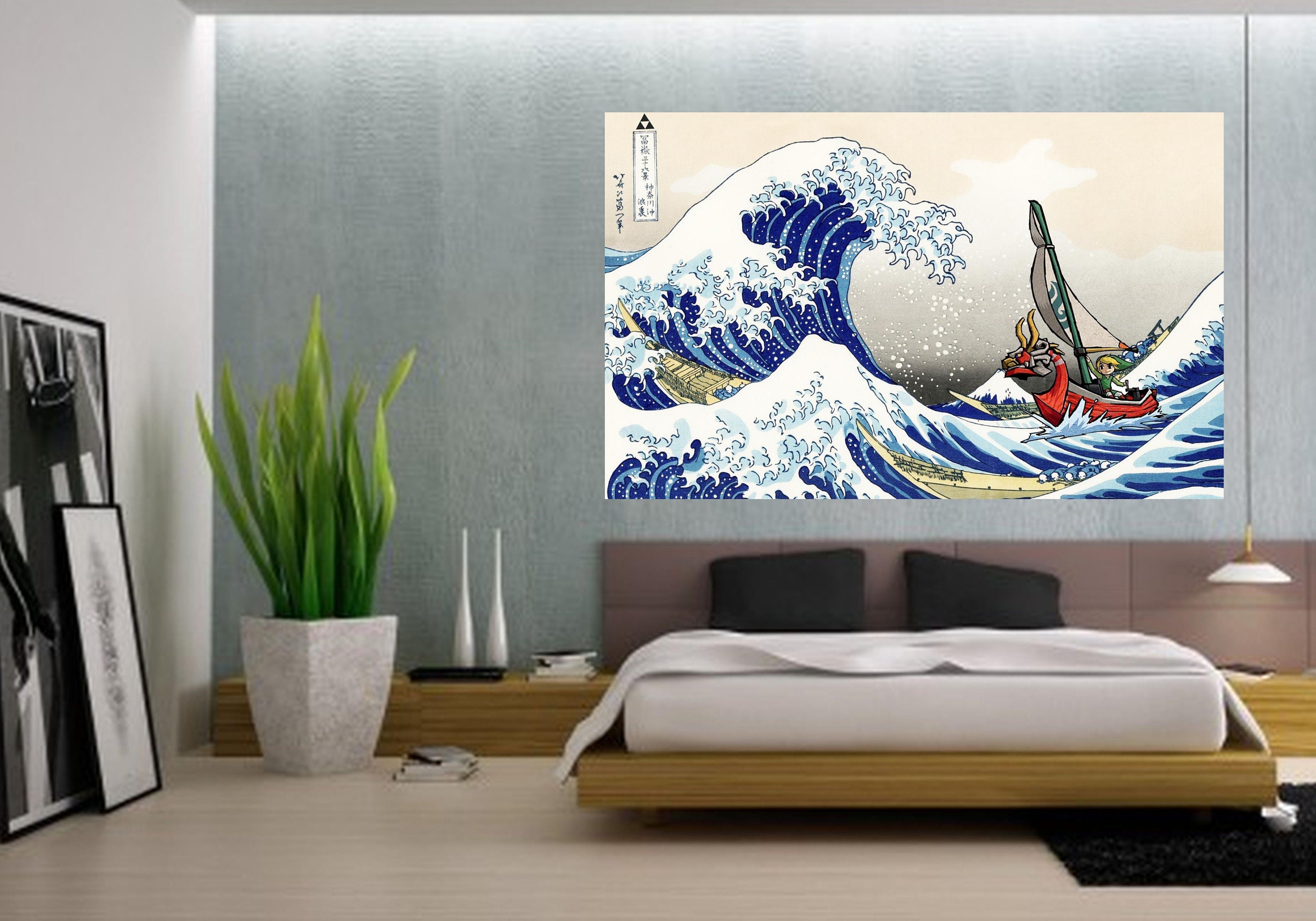Legend of Zelda Windwaker the Great Wave off Kanagawa, Wave off Zelda ...