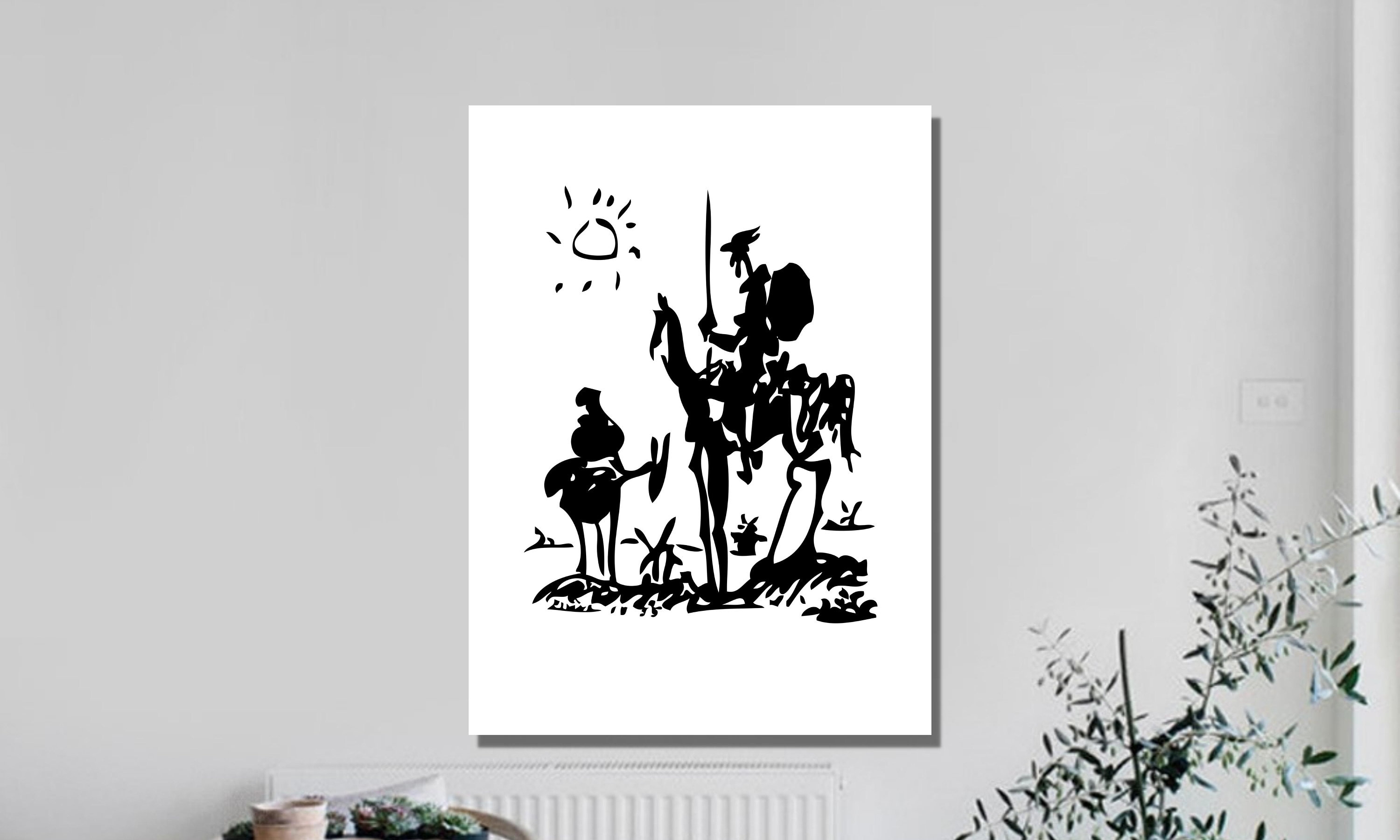 Don Quixote by Pablo Picasso,pablo Picasso, Don Quixote 1955 ...