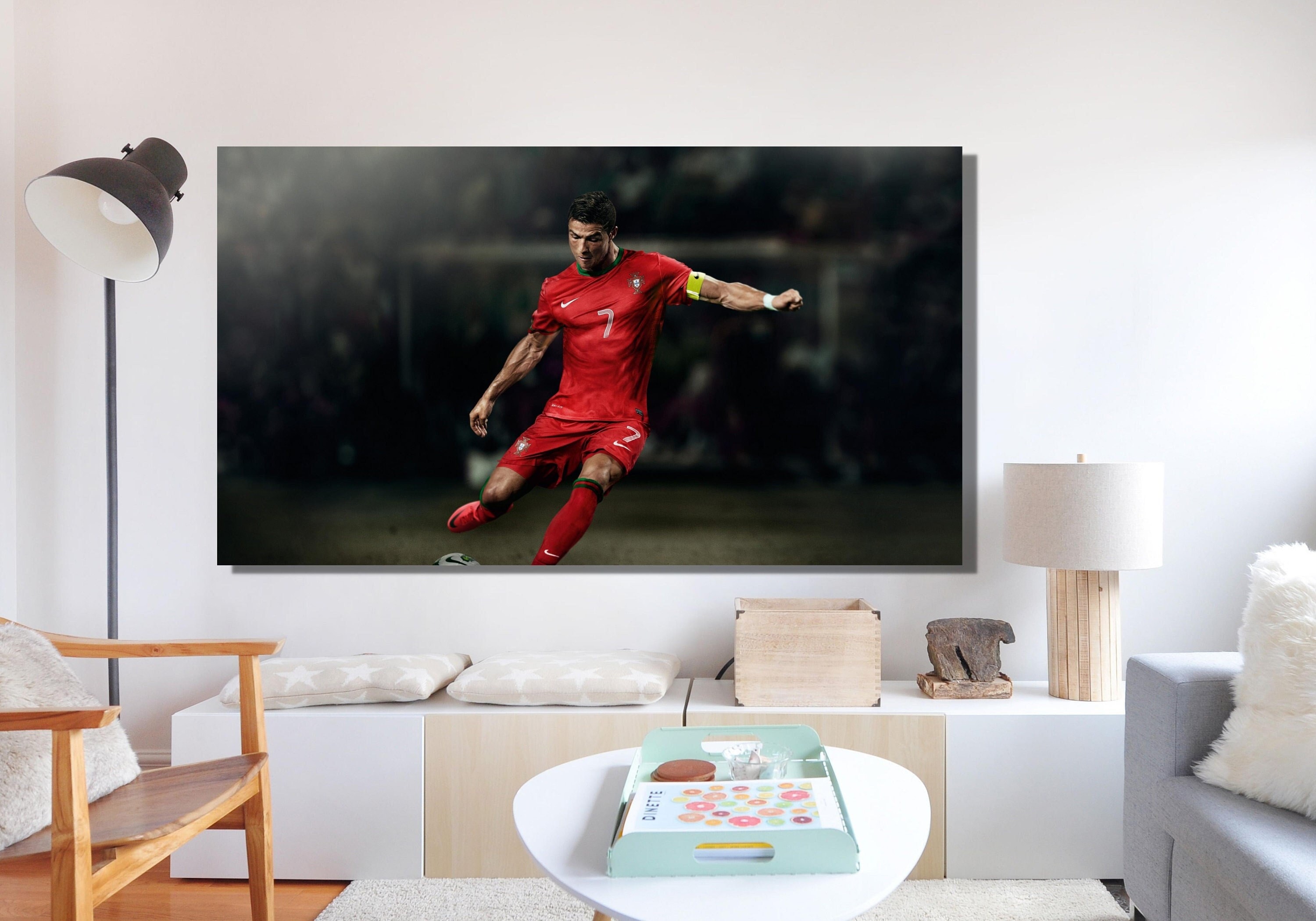 Cristiano Ronaldo Poster,ronaldo Canvas Print, Man Cave Decoration ...