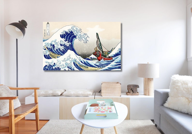 Legend of Zelda Windwaker the Great Wave off Kanagawa, Wave off Zelda ...