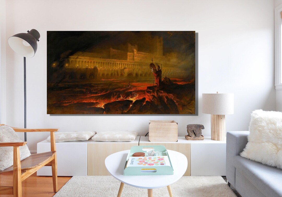John Martin Canvas Wall Art John Martin Pandemonium, Louvre (1841 ...