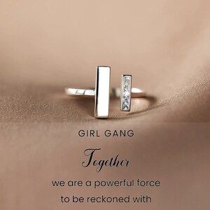Minimalist Thick and Thin Ring, Girl Gang Together, We Are A Powerful ...