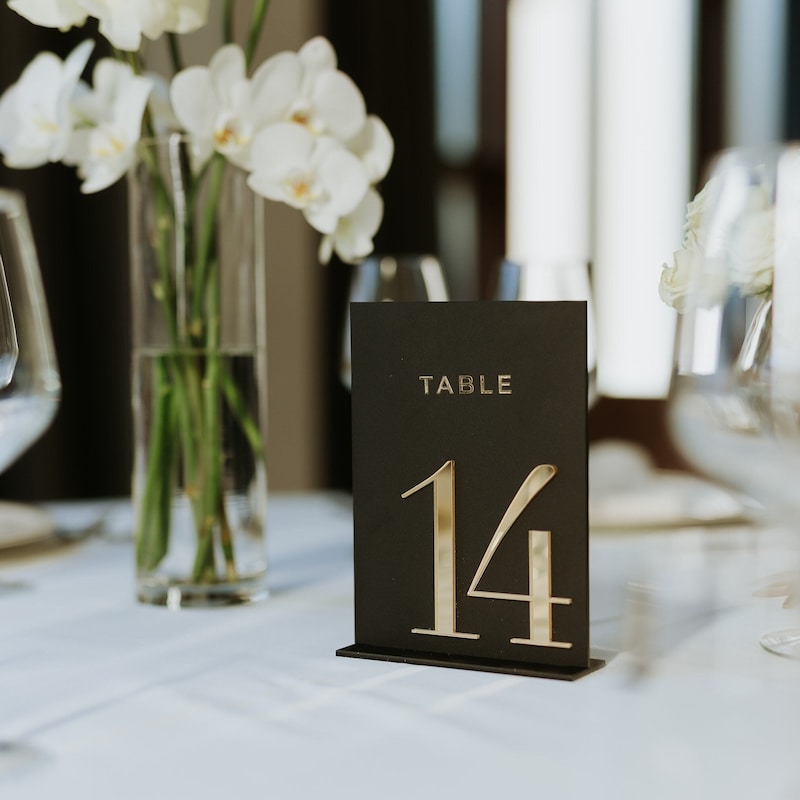 5x7 Table Numbers - Etsy