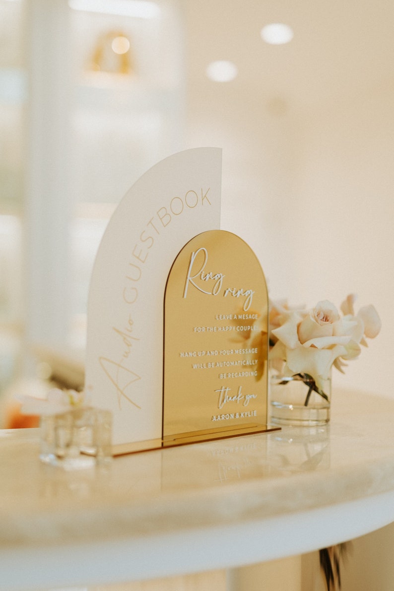 Audio Guestbook Sign Wedding Signage Telephone Guestbook - Etsy