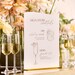Acrylic Wedding Bar Sign - Wedding Signature Drinks Sign - Gold Mirror ...