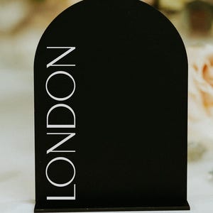 Table Numbers Wedding - Black Table Numbers - Wedding Table Signs ...