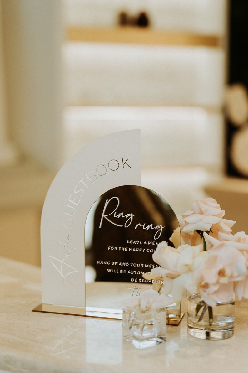 Audio Guestbook Sign Wedding Signage Telephone Guestbook - Etsy