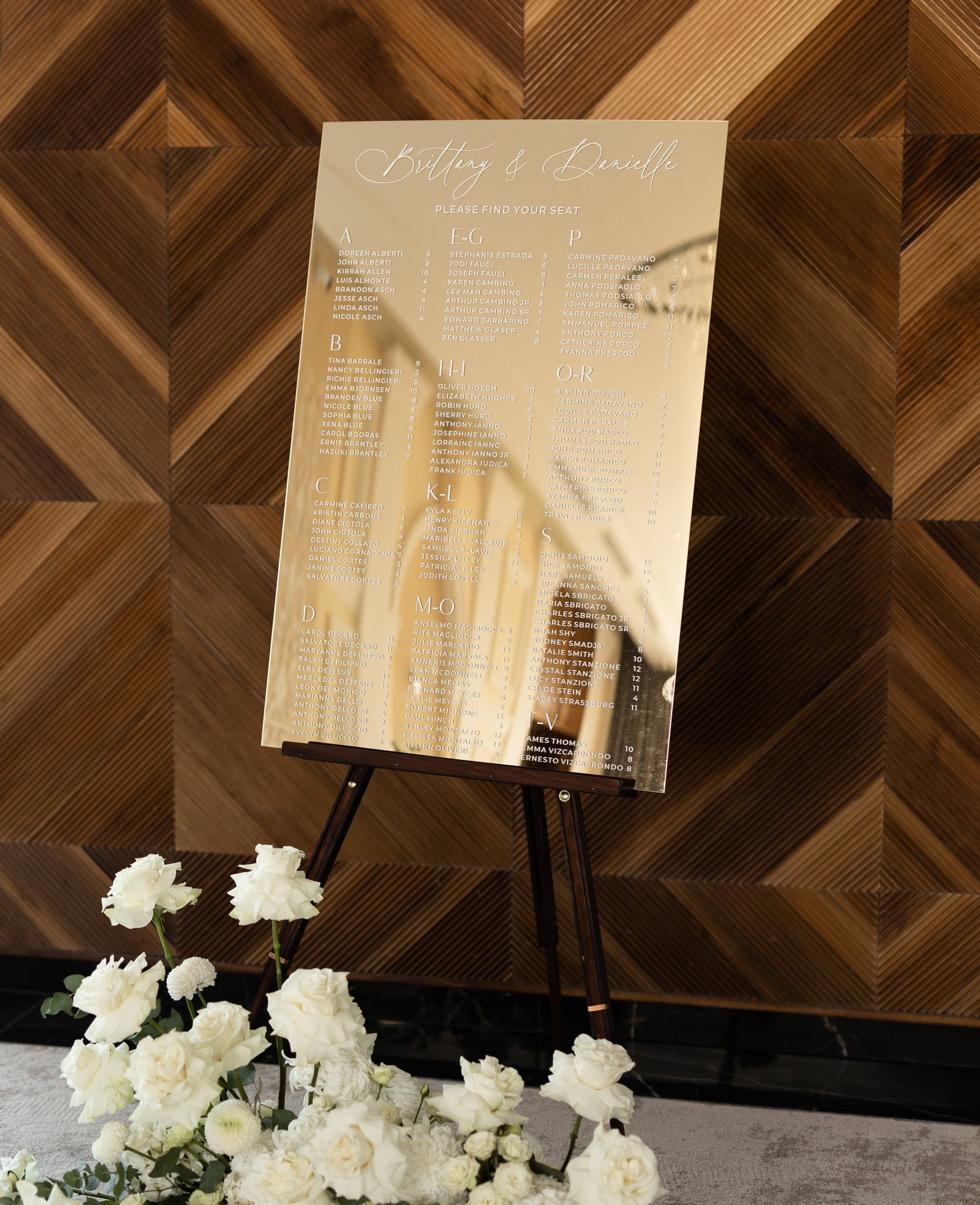 Wedding Seating Chart Alphabetical Order Find Your Seat - Etsy