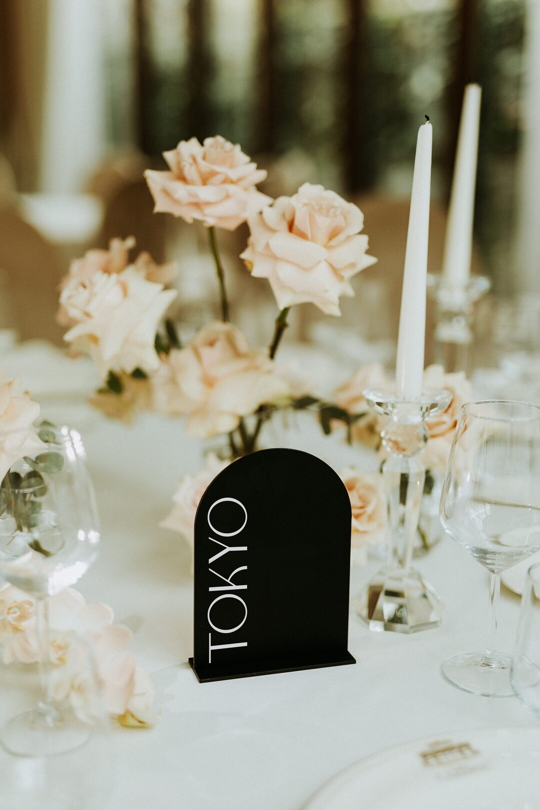 Table Numbers Wedding - Black Table Numbers - Wedding Table Signs ...