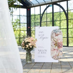 White Wedding Welcome Sign - 3D Gold Mirror Acrylic Wedding Sign - Gold ...