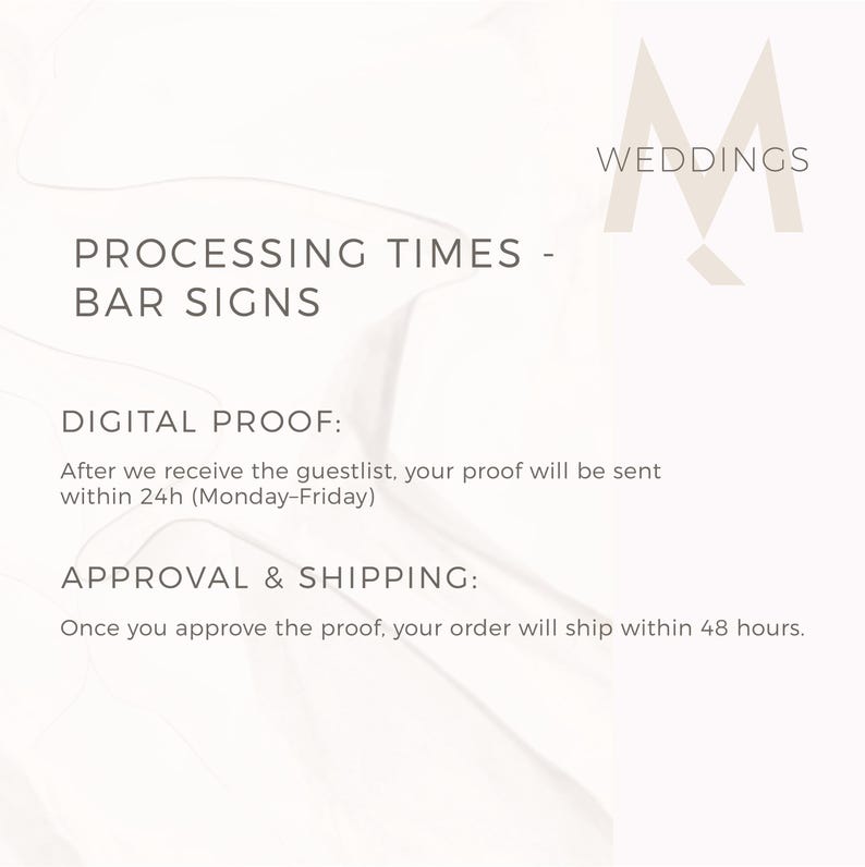 Beige Acrylic Bar Sign - Wedding Bar Menu - Gold Mirror Cocktail Menu ...