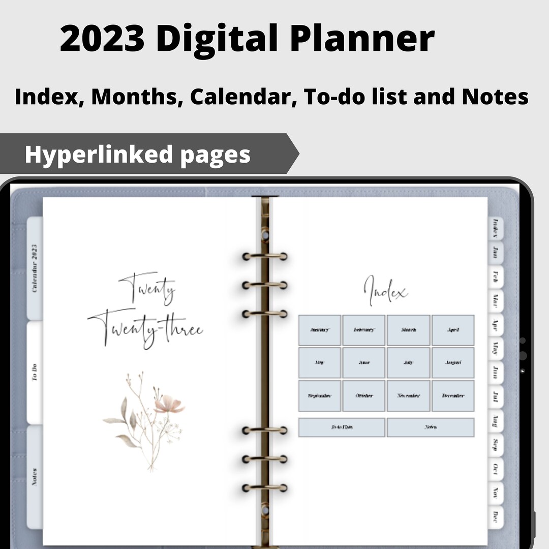 2023 Digital Planner, Dated Planner, iPad Planner, Goodnotes Planner ...