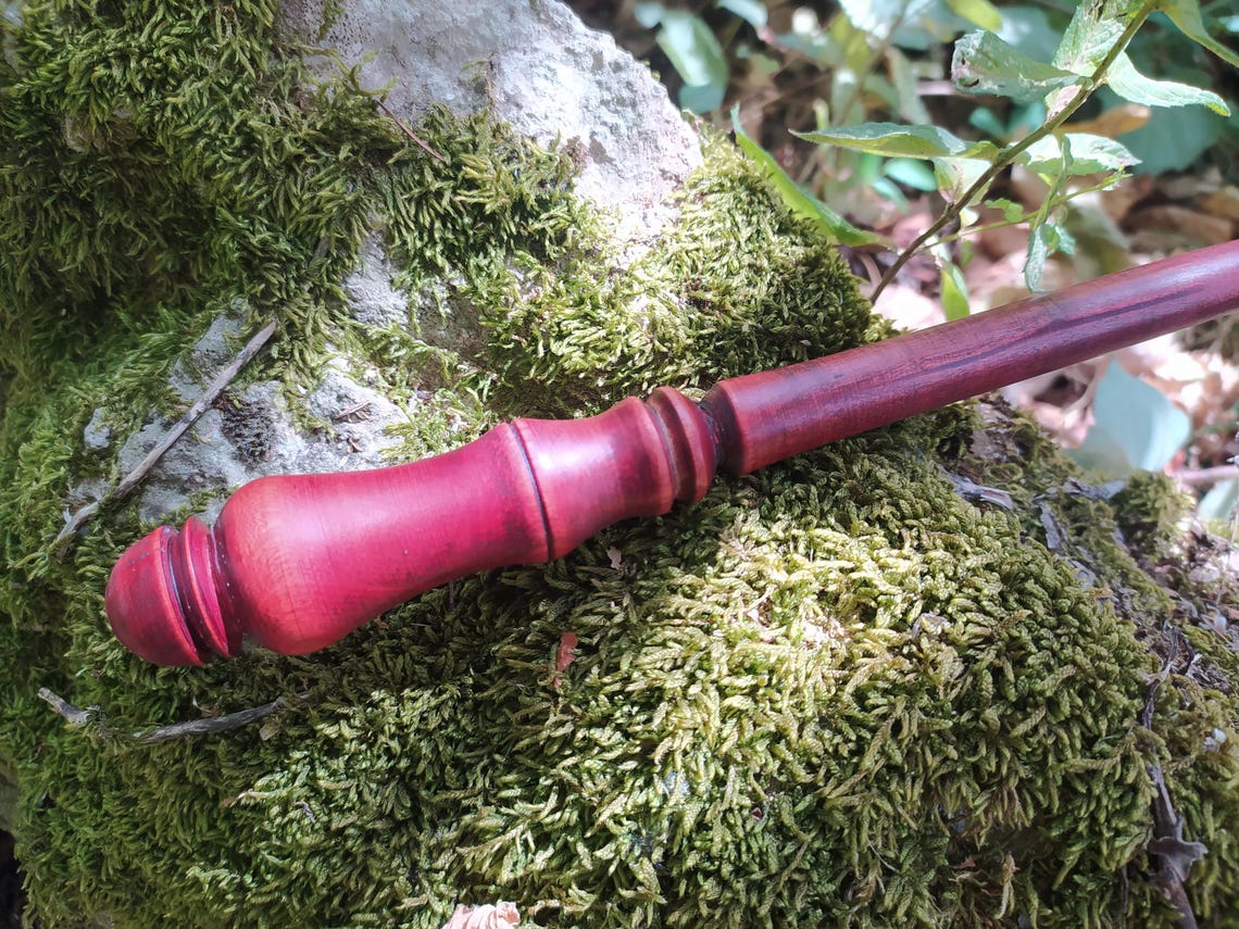 Painted Olive Wood Turned Magic Wand ,painted Olive Wood Turned Magic ...