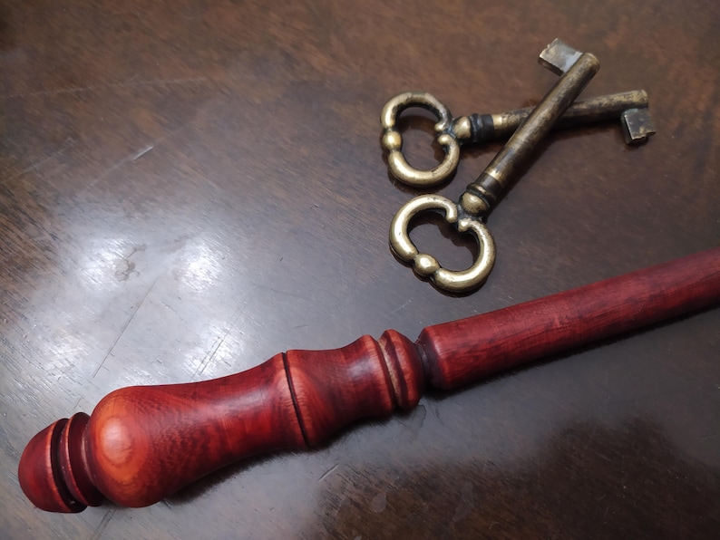 Painted Olive Wood Turned Magic Wand ,painted Olive Wood Turned Magic ...