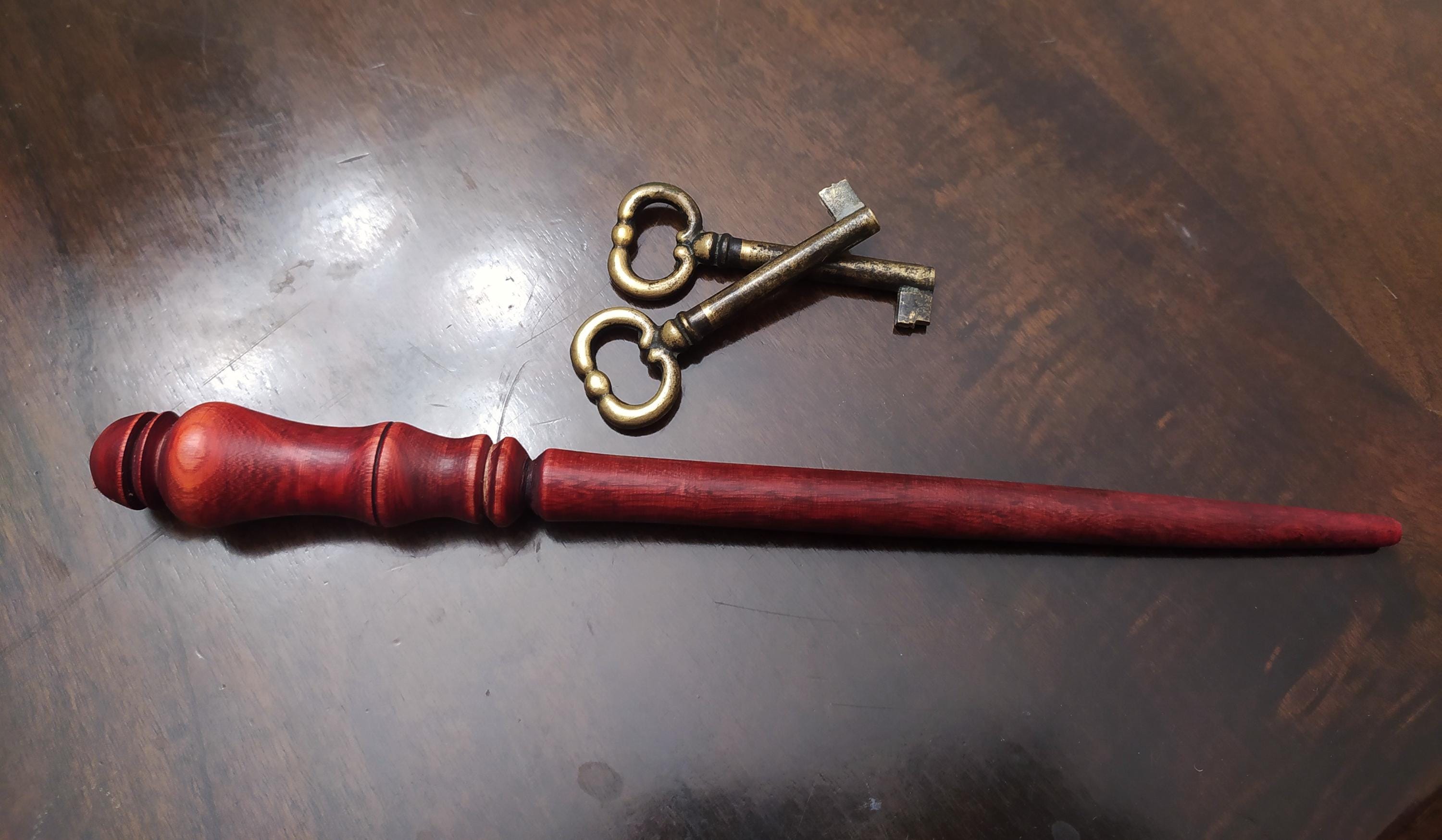 Painted Olive Wood Turned Magic Wand ,painted Olive Wood Turned Magic ...