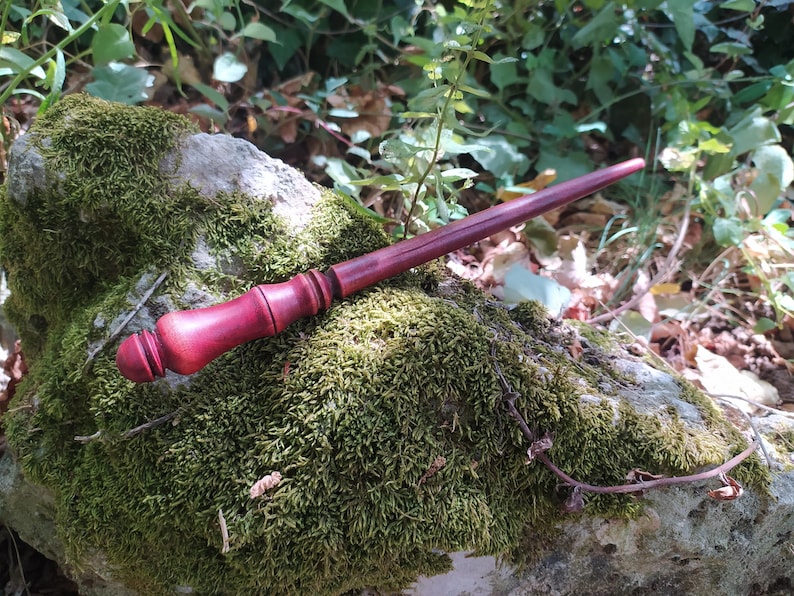 Painted Olive Wood Turned Magic Wand ,painted Olive Wood Turned Magic ...