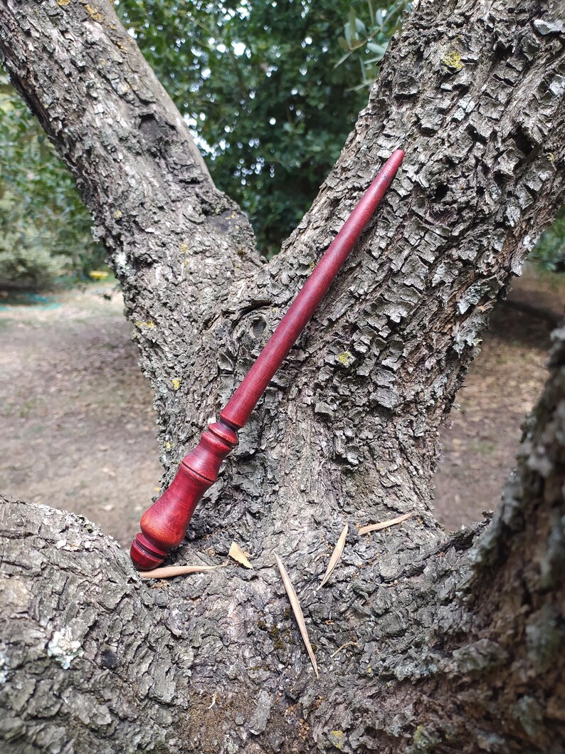 Painted Olive Wood Turned Magic Wand ,painted Olive Wood Turned Magic ...