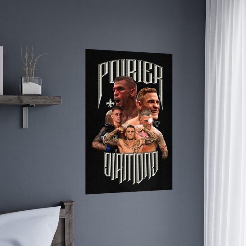 Dustin Poirier 'the Diamond' UFC Poster, MMA Wall Art Boxing Poster ...