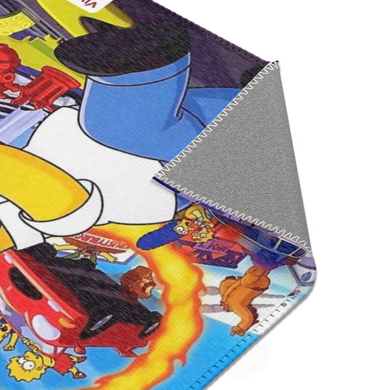 The Simpsons Hit and Run Video Game Rug, Retro Gaming Rug, Aesthetic ...