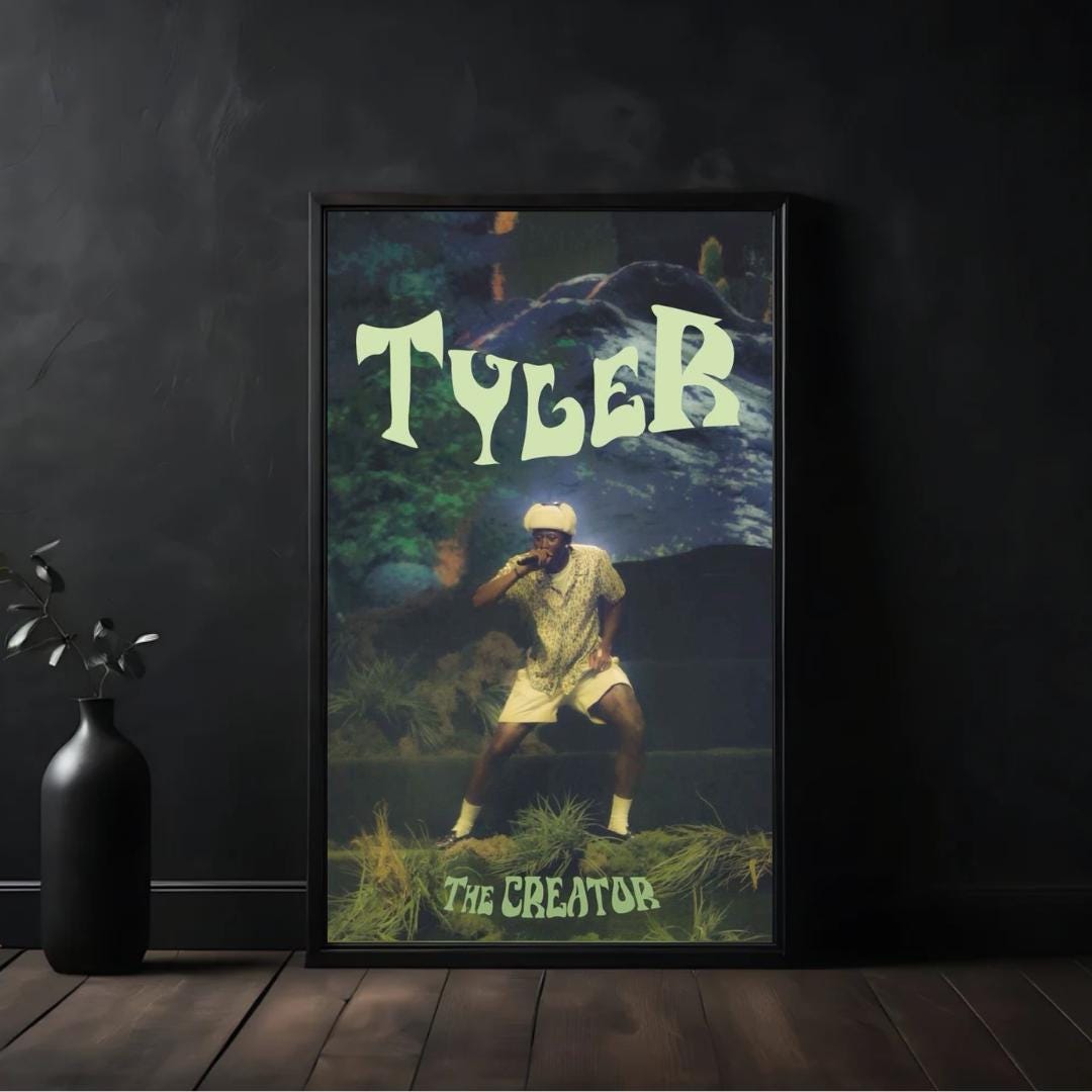 DIGITAL Tyler the Creator Poster, Matte Poster, Hip-hop Wall Art, Rap ...