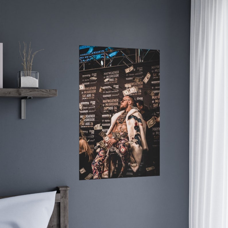 DIGITAL Conor Mcgregor UFC Poster, MMA Wall Art Boxing Poster Fighter ...