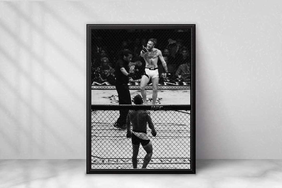 Conor Mcgregor Iconic UFC Poster, MMA Wall Art Boxing Poster Fighter ...