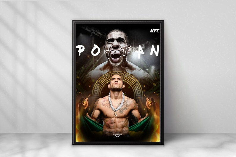 Alex Pereira Iconic UFC Poster, MMA Wall Art Boxing Poster Fighter ...