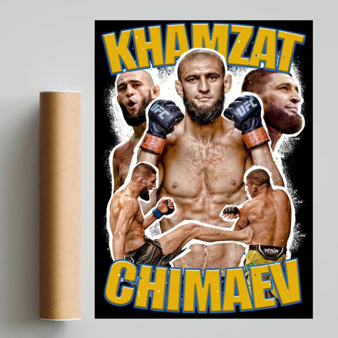 Khamzat Chimaev Poster, Khamzat Chimaev Print, Smash Everybody, UFC ...