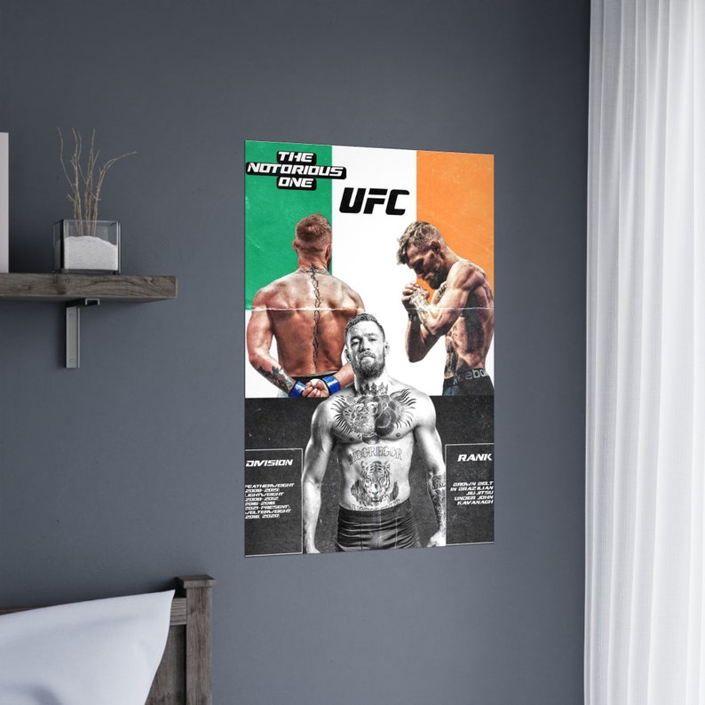 DIGITAL Conor Mcgregor Iconic UFC Poster, MMA Wall Art Boxing Poster ...