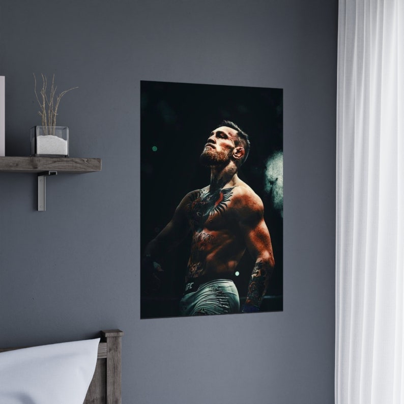 Conor Mcgregor Iconic UFC Poster, MMA Wall Art Boxing Poster Fighter ...