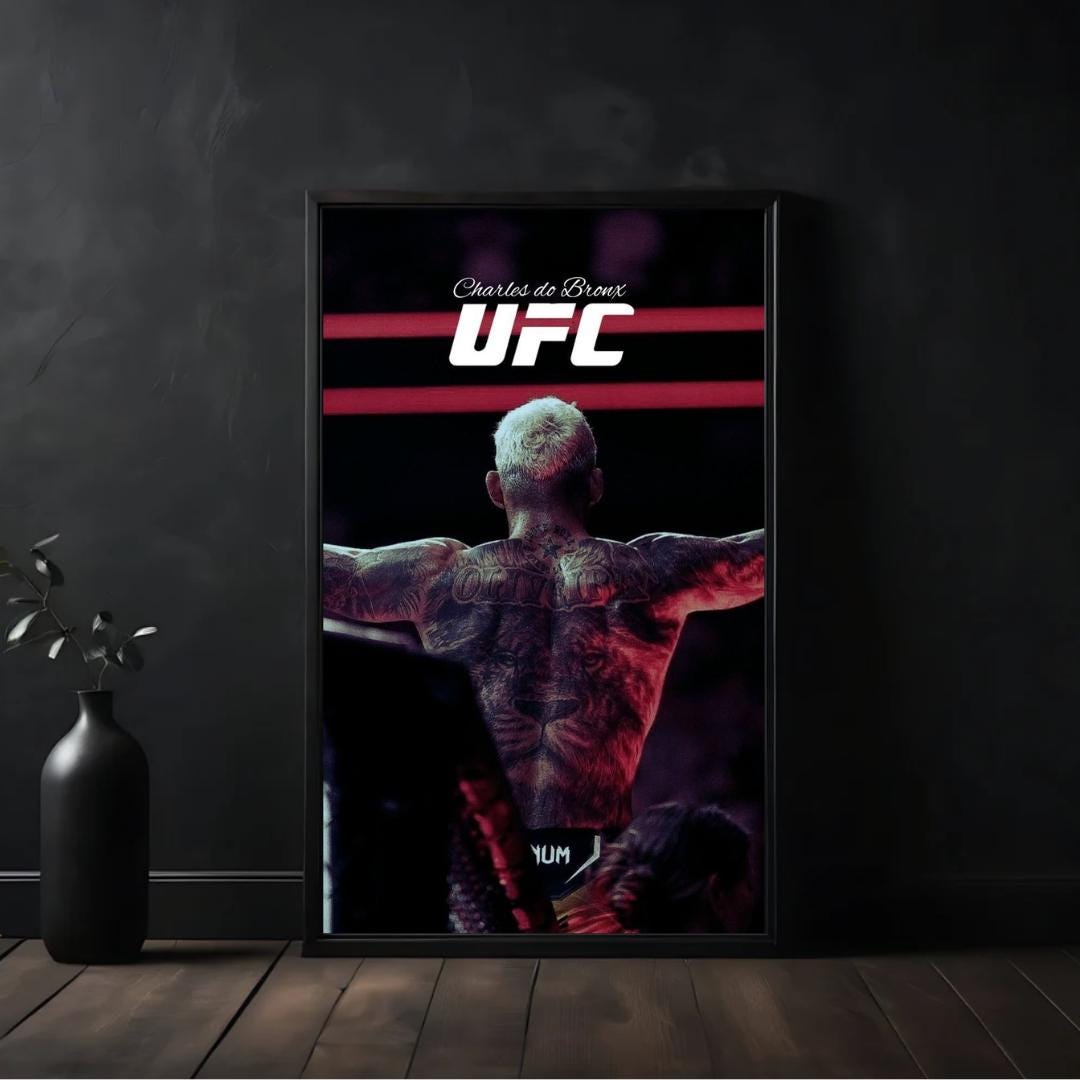 DIGITAL Charles Olivera Matte Poster, UFC Poster, Wall Art Decor, MMA ...