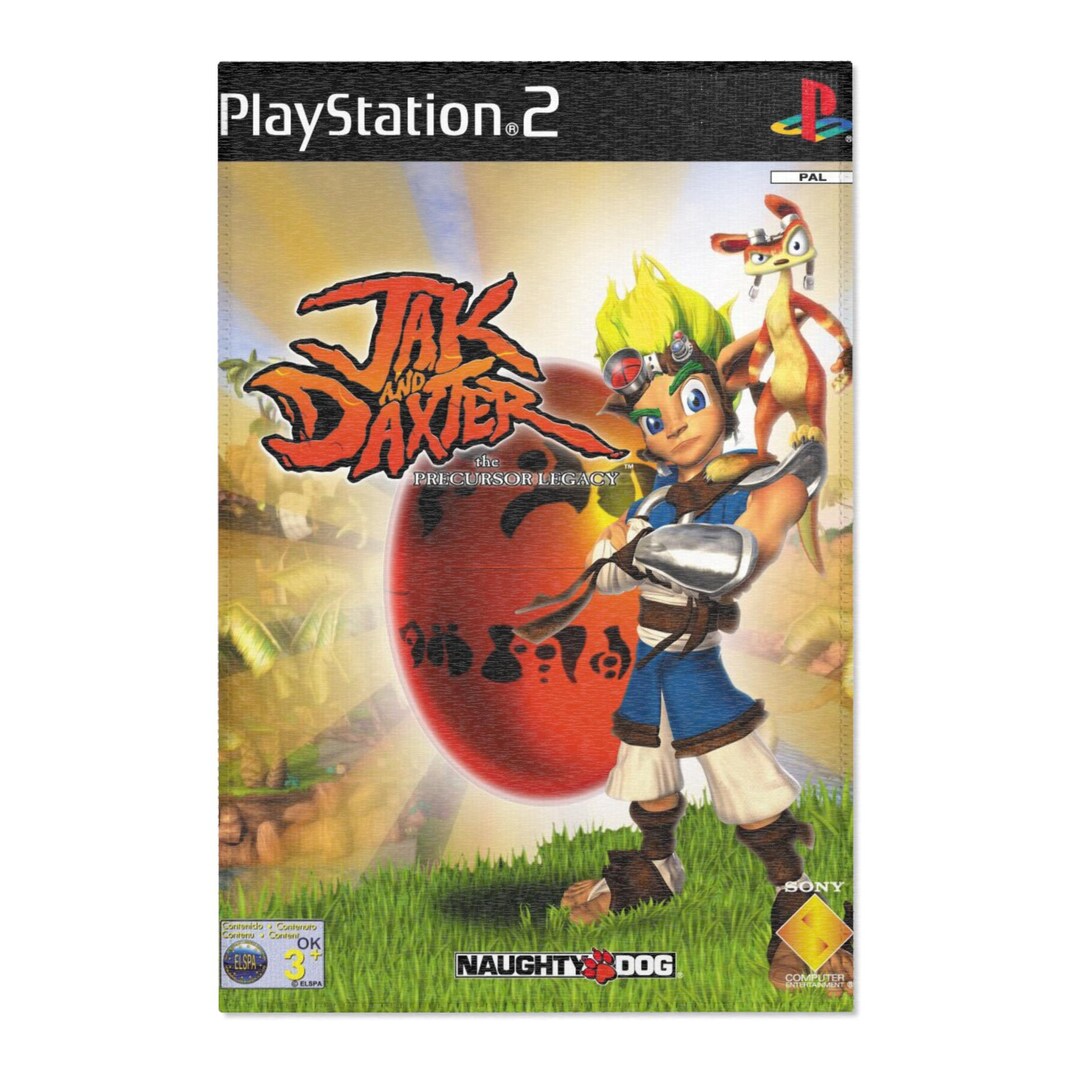 Jak and Daxter Video Game Rug, Retro Gaming Rug, Aesthetic Rug, Gamer ...