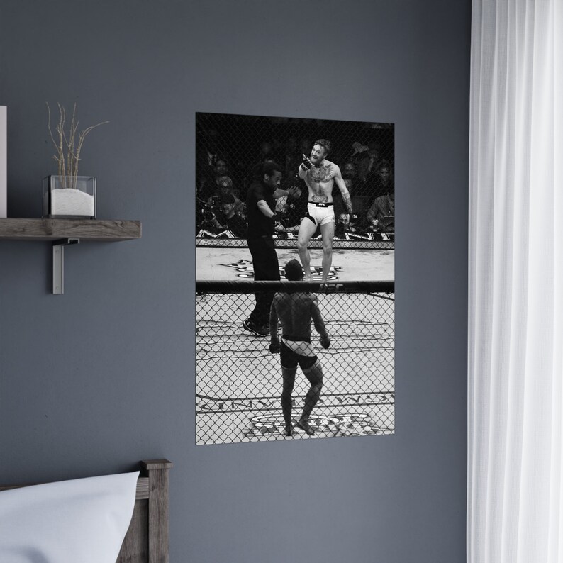 Conor Mcgregor Iconic UFC Poster, MMA Wall Art Boxing Poster Fighter ...