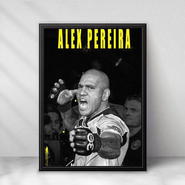 Alex Pereira Fight Poster - Etsy