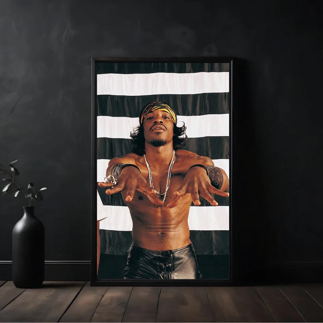 DIGITAL - André 3000 Poster, Outkast Icon Wall Art, Hip Hop Legend ...