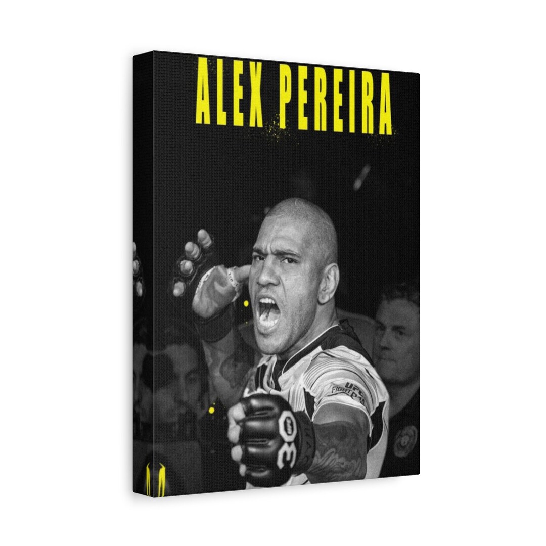 Alex Pereira Iconic UFC Canvas, MMA Wall Art Boxing Canvas, Fight ...