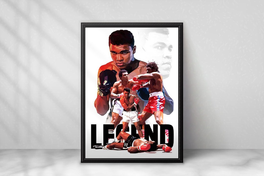 DIGITAL Mohammed Ali Poster, Boxing Poster, Sports Poster, Boxing Wall ...