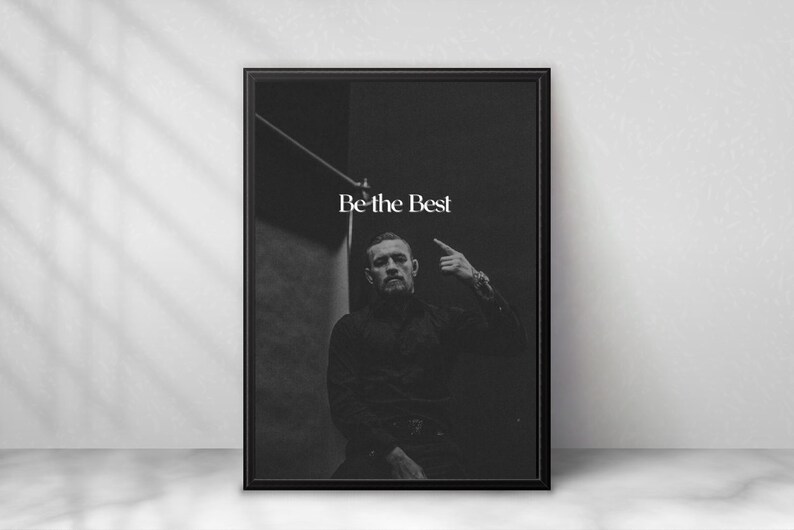 DIGITAL Conor Mcgregor UFC Poster, MMA Wall Art Boxing Poster Fighter ...